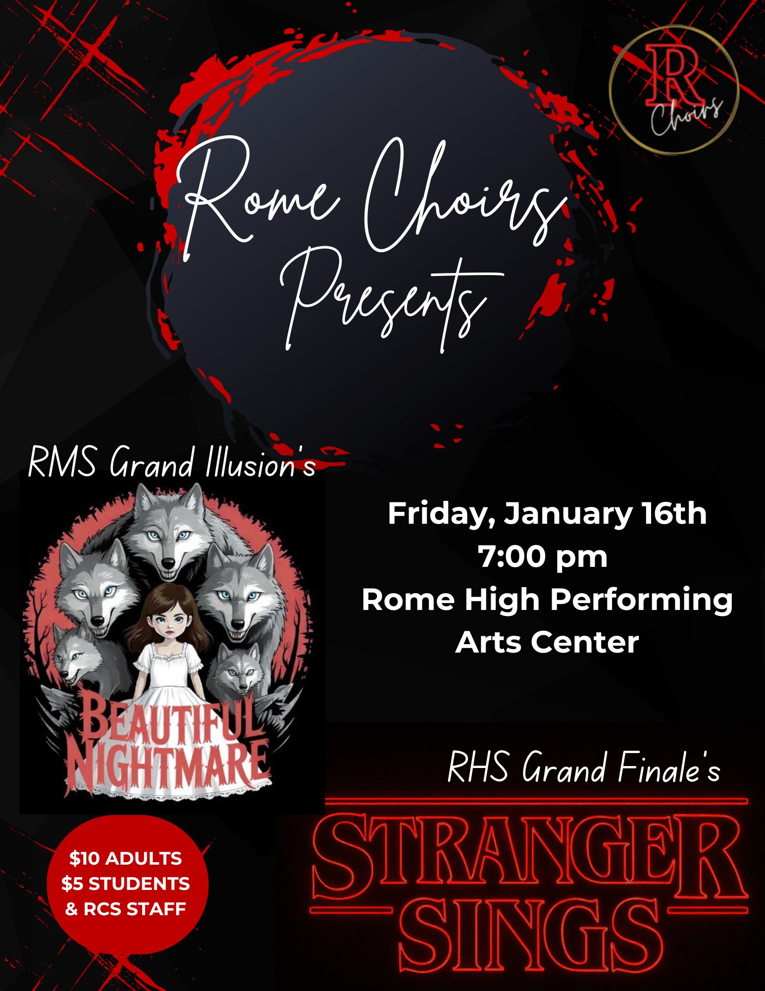 Rome Choir Presents: Beautiful Nightmare and Stranger Things - Georgia ...